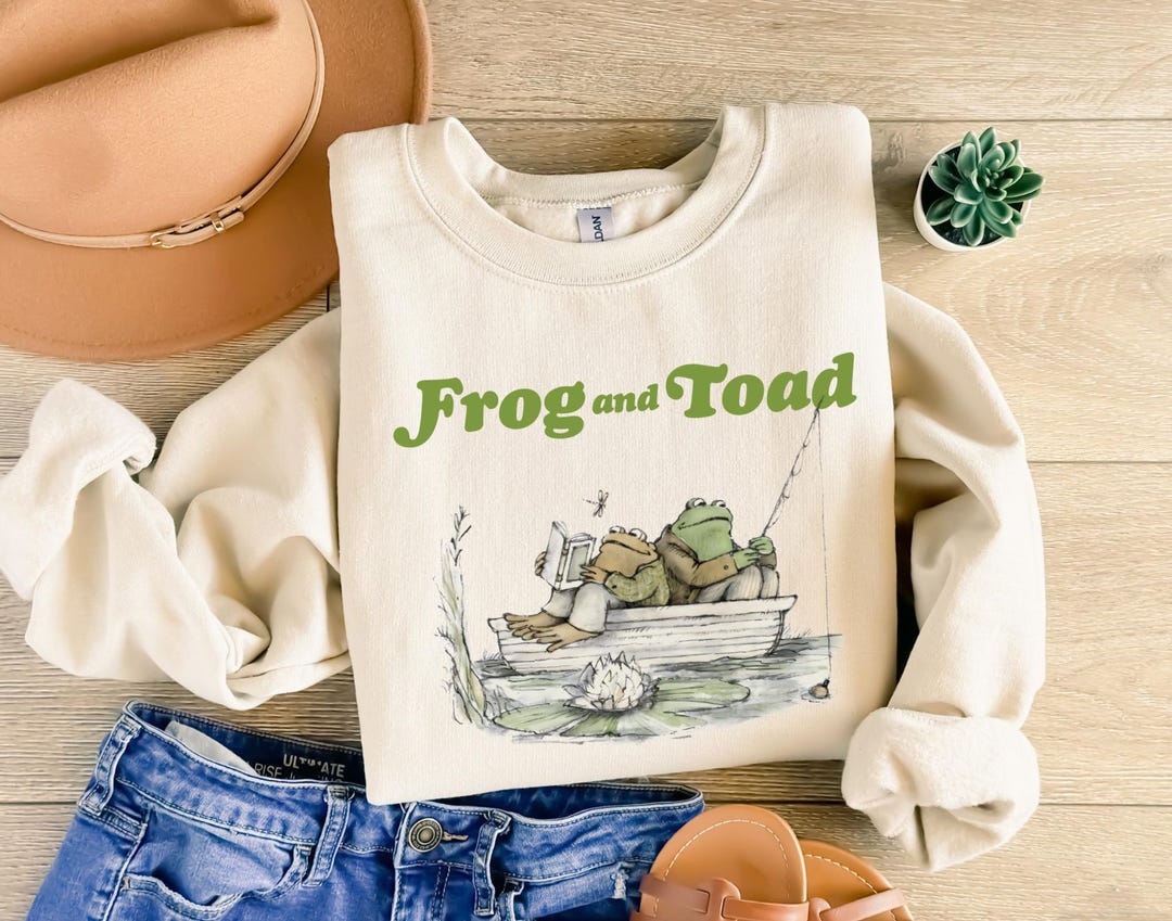 Frog and Toad Shirt, Frog and Toad Sweatshirt, Classic Book Sweatshirt ...