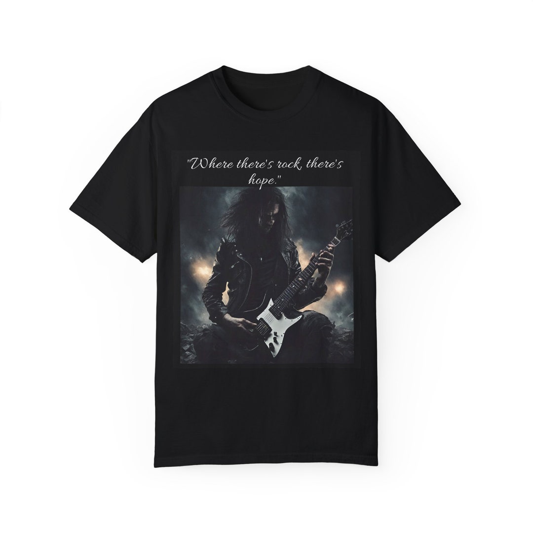 Black Rock Tee: Trendy Fashion for Music Devotees. Unisex Shirt With ...