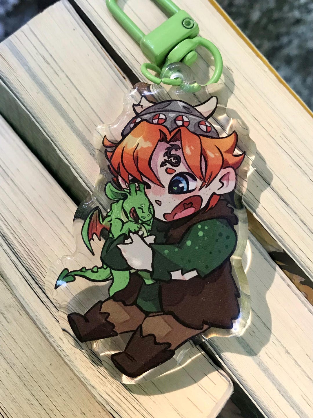 Useful & Toothful Charm HTTYD Books, Keychain, Acrylic Charm - Etsy