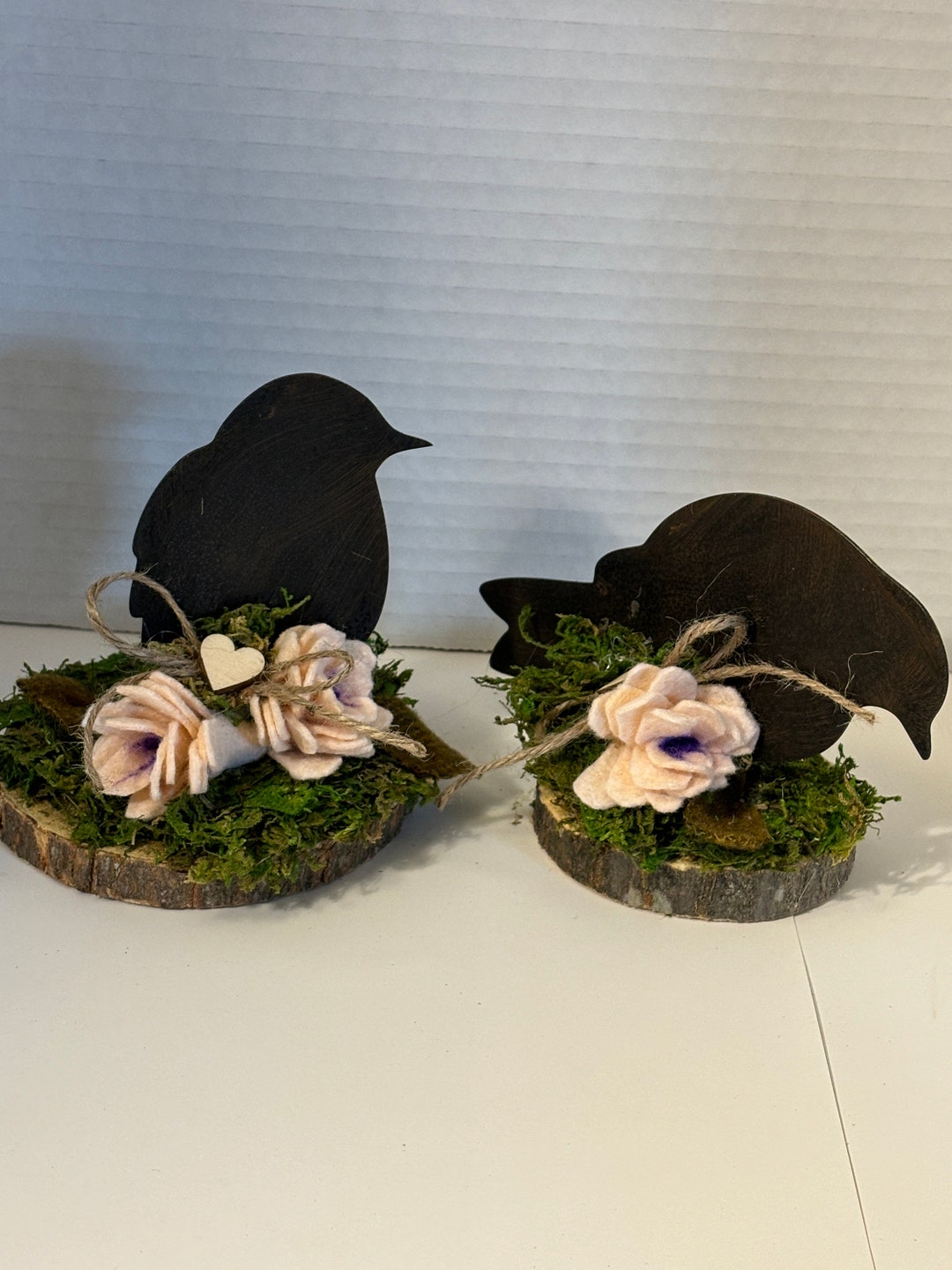 Two Spring Tin Birds - Etsy