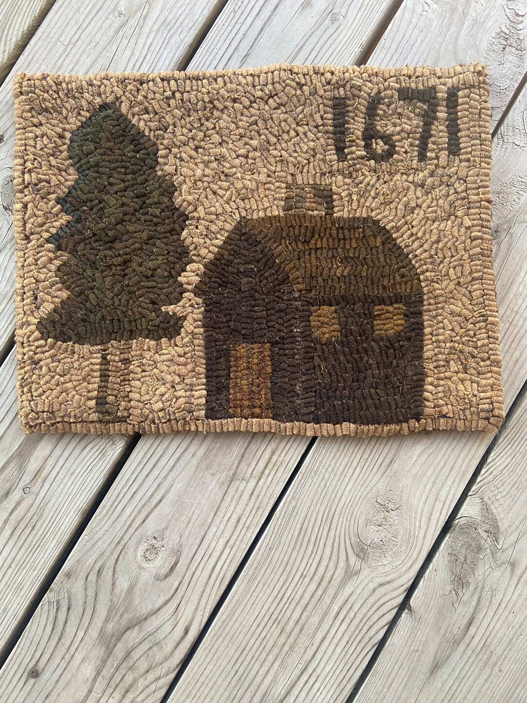 Hooked House Mat - Etsy