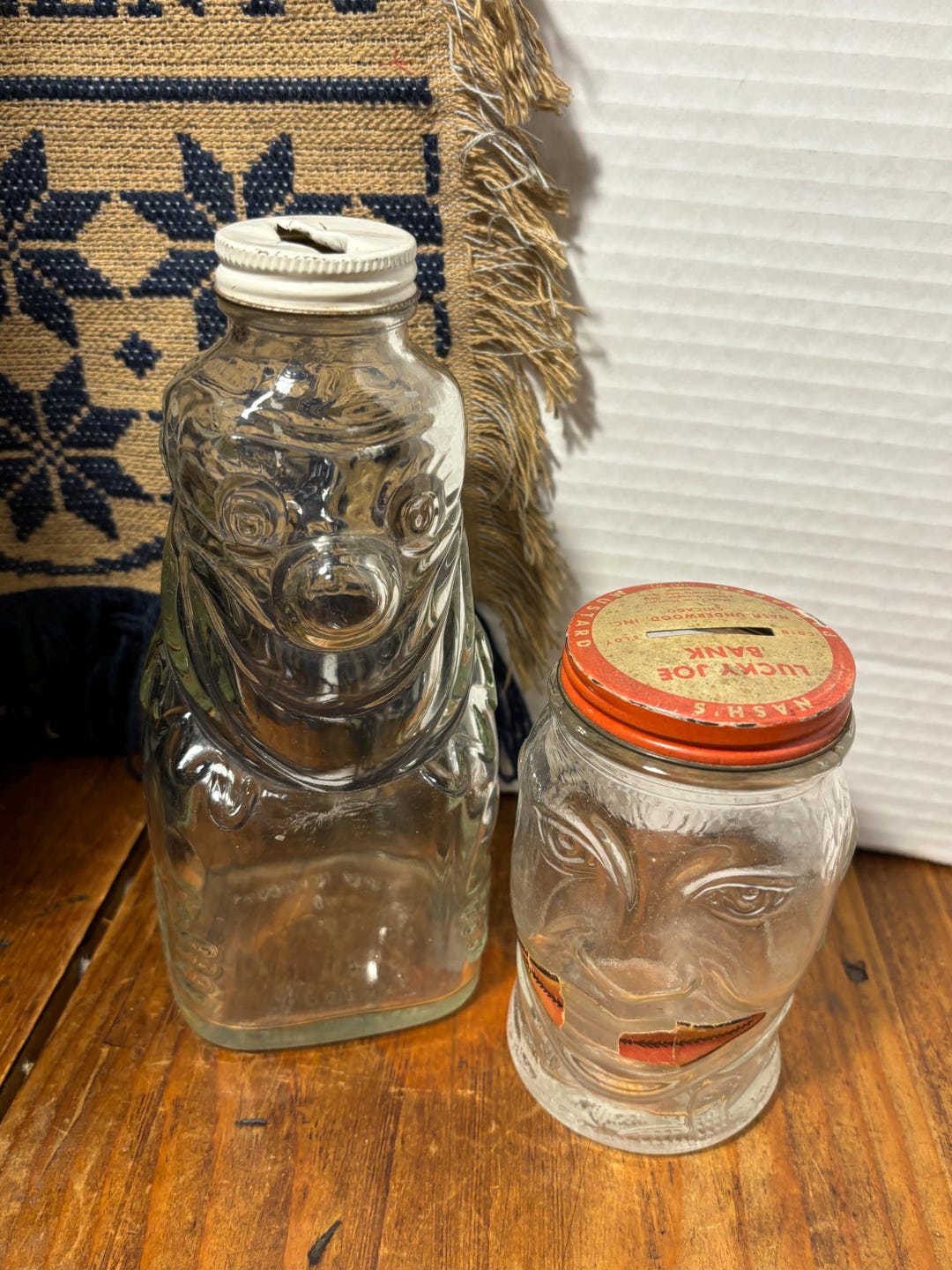 Antique Clown and Lucky Joe Bottles - Etsy