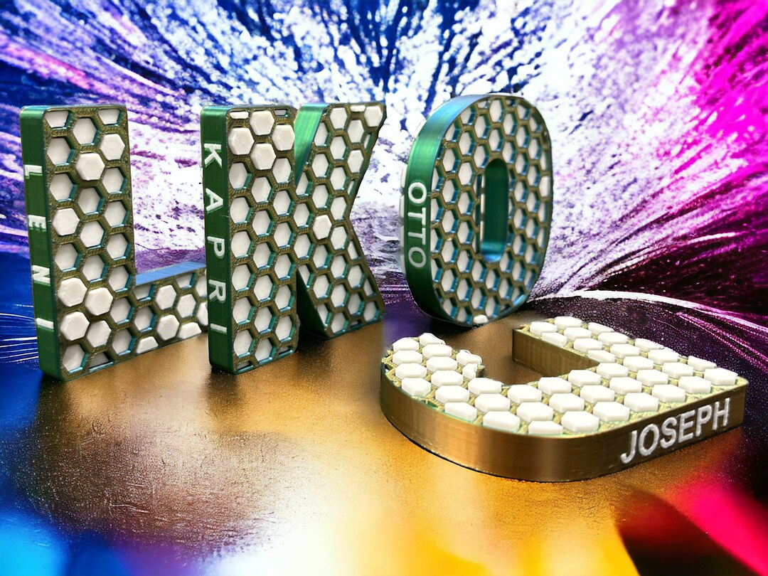 Personalized Desktop Fidget Letters - Fidget Toy for ADHD or Sensory ...