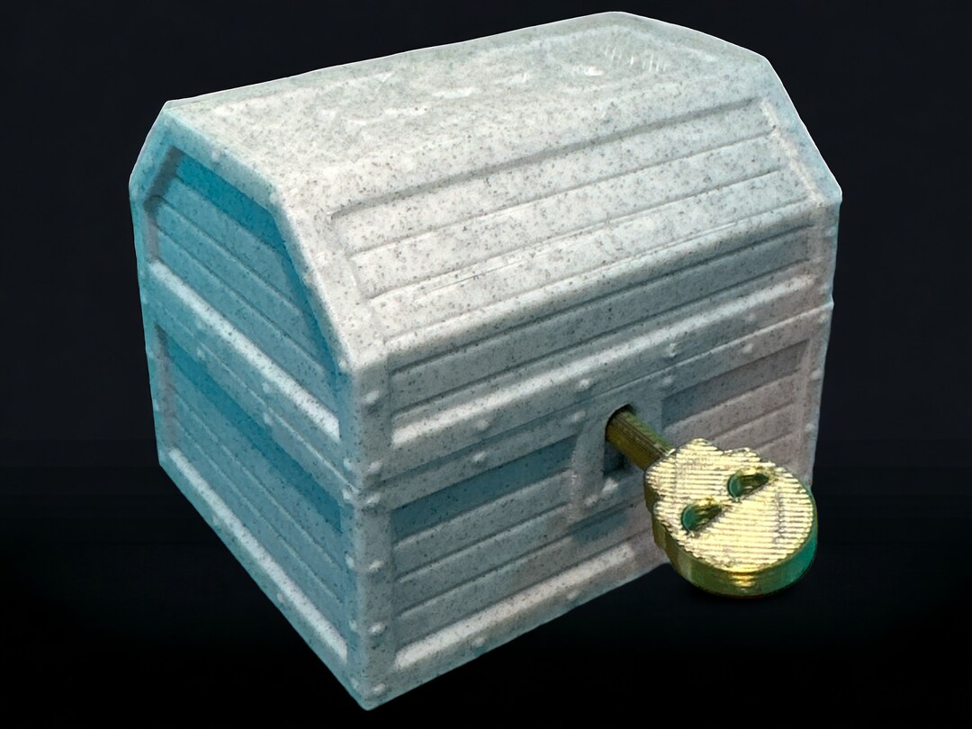 Treasure Chest With Key, Unique 3D Printed Pirate Treasure Chest ...