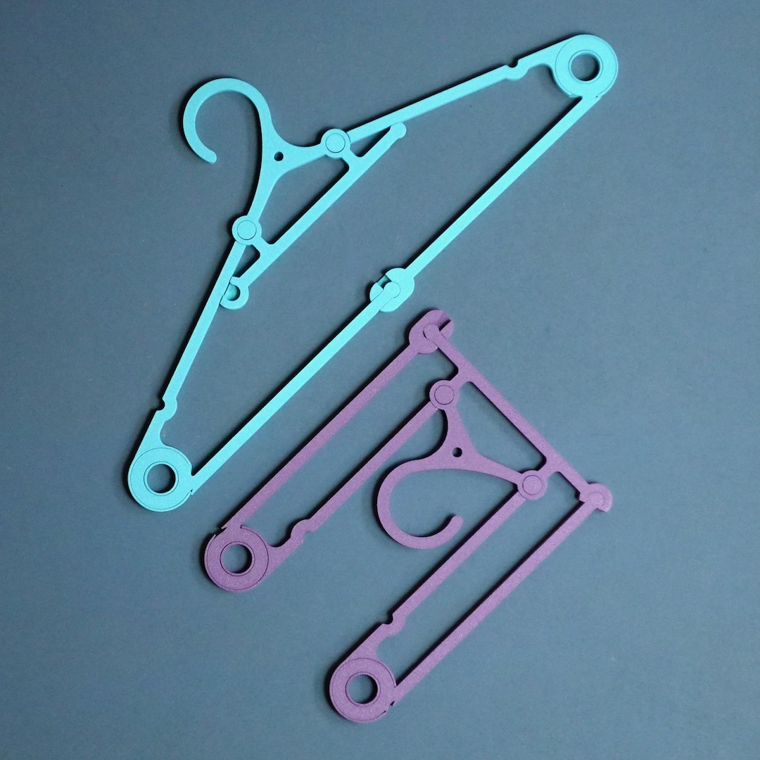 Foldable Print-in-place 3D Printed Travel Clothes Hanger for Suits ...