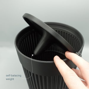 Modern Swing Lid Trash Can: Elegant Waste & Recycling Bin for Home ...