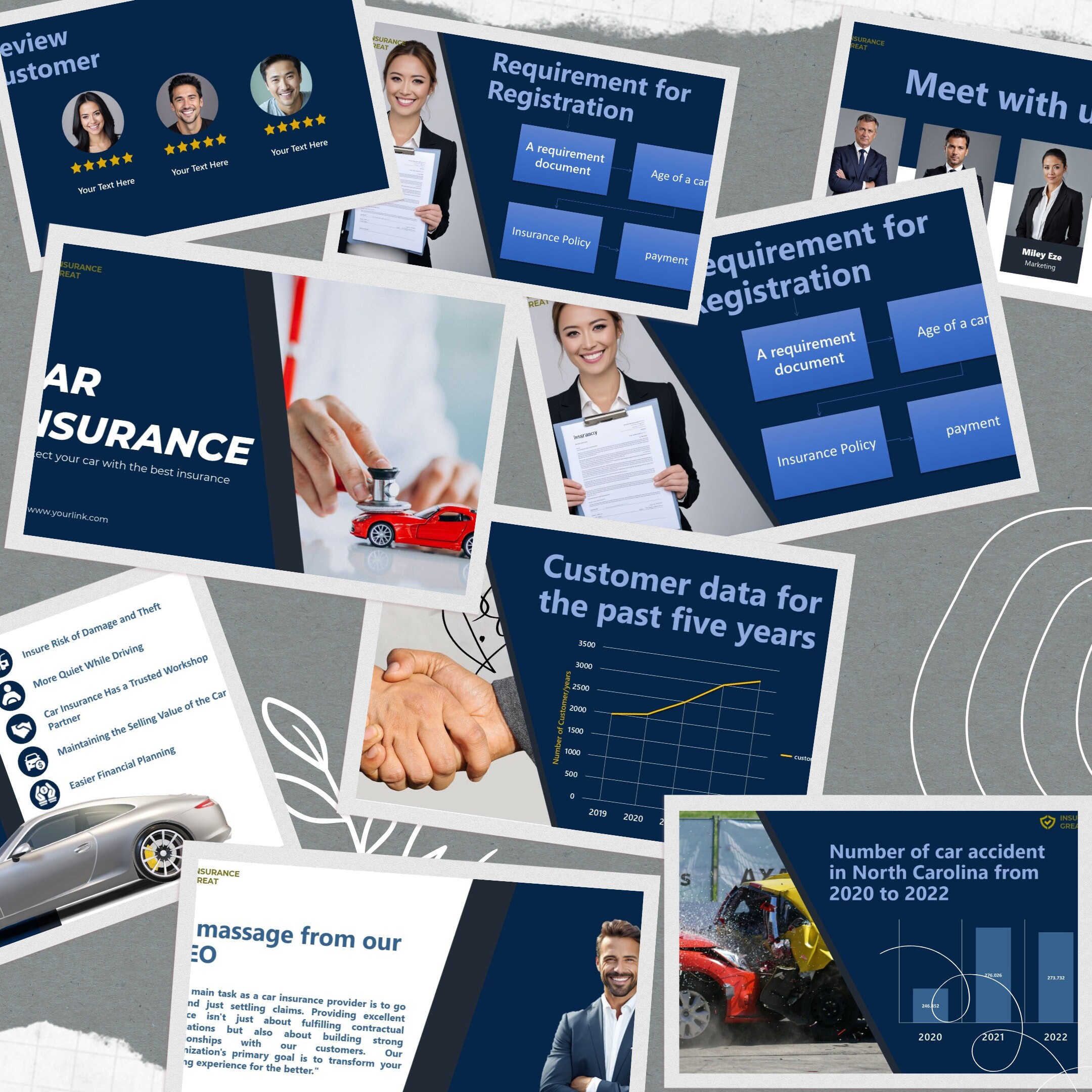 Professional Car Insurance Powerpoint Morph Template - Etsy