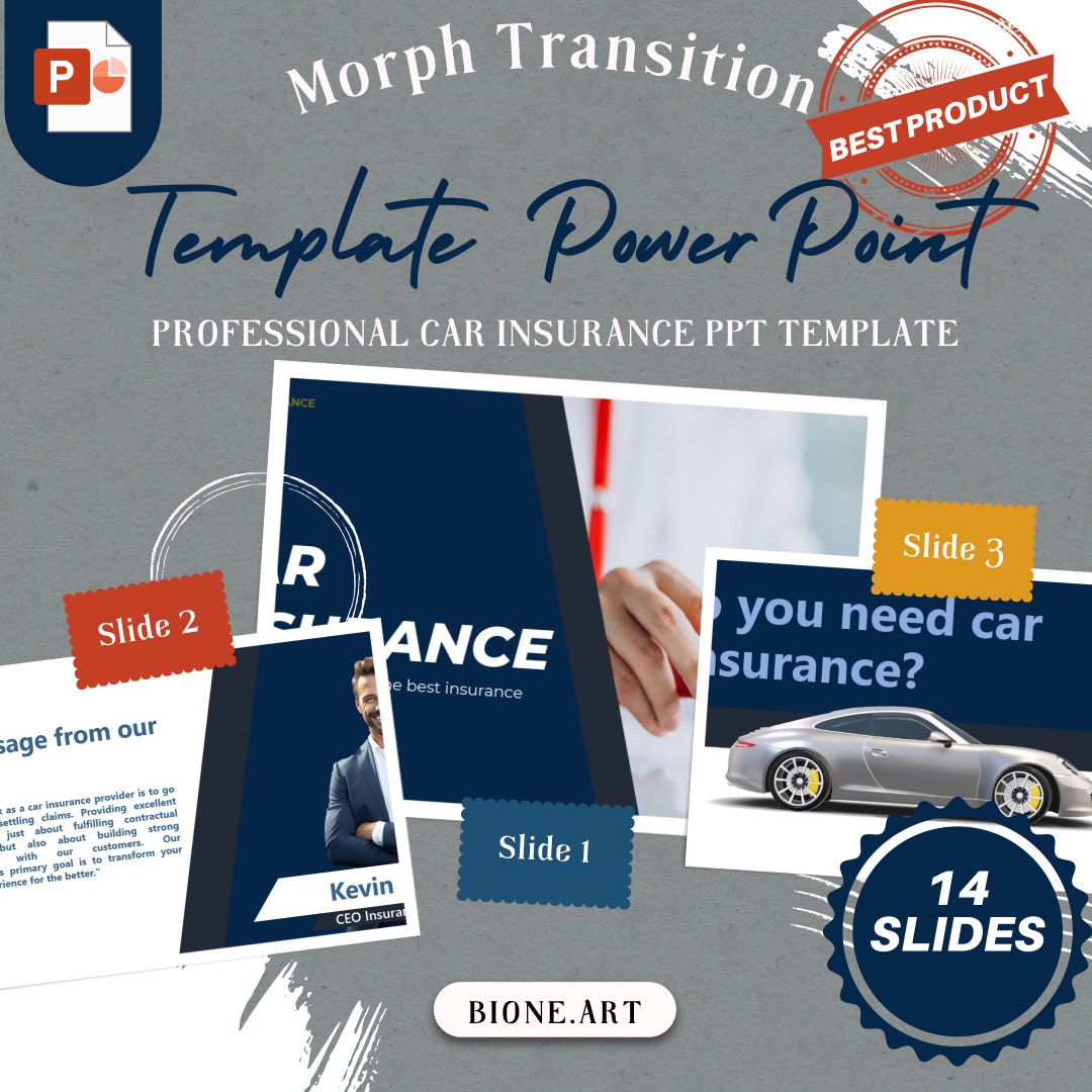 Professional Car Insurance Powerpoint Morph Template - Etsy