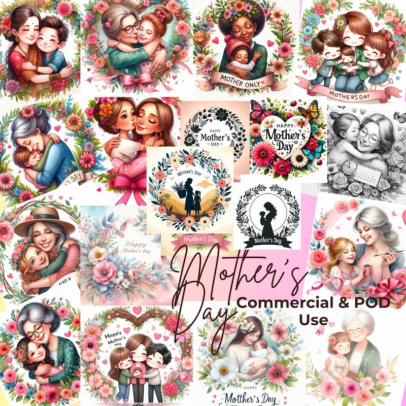 Mothers Day Clip Art - Etsy