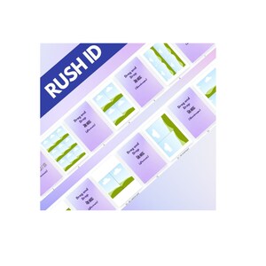 RUSH ID Templates - Etsy