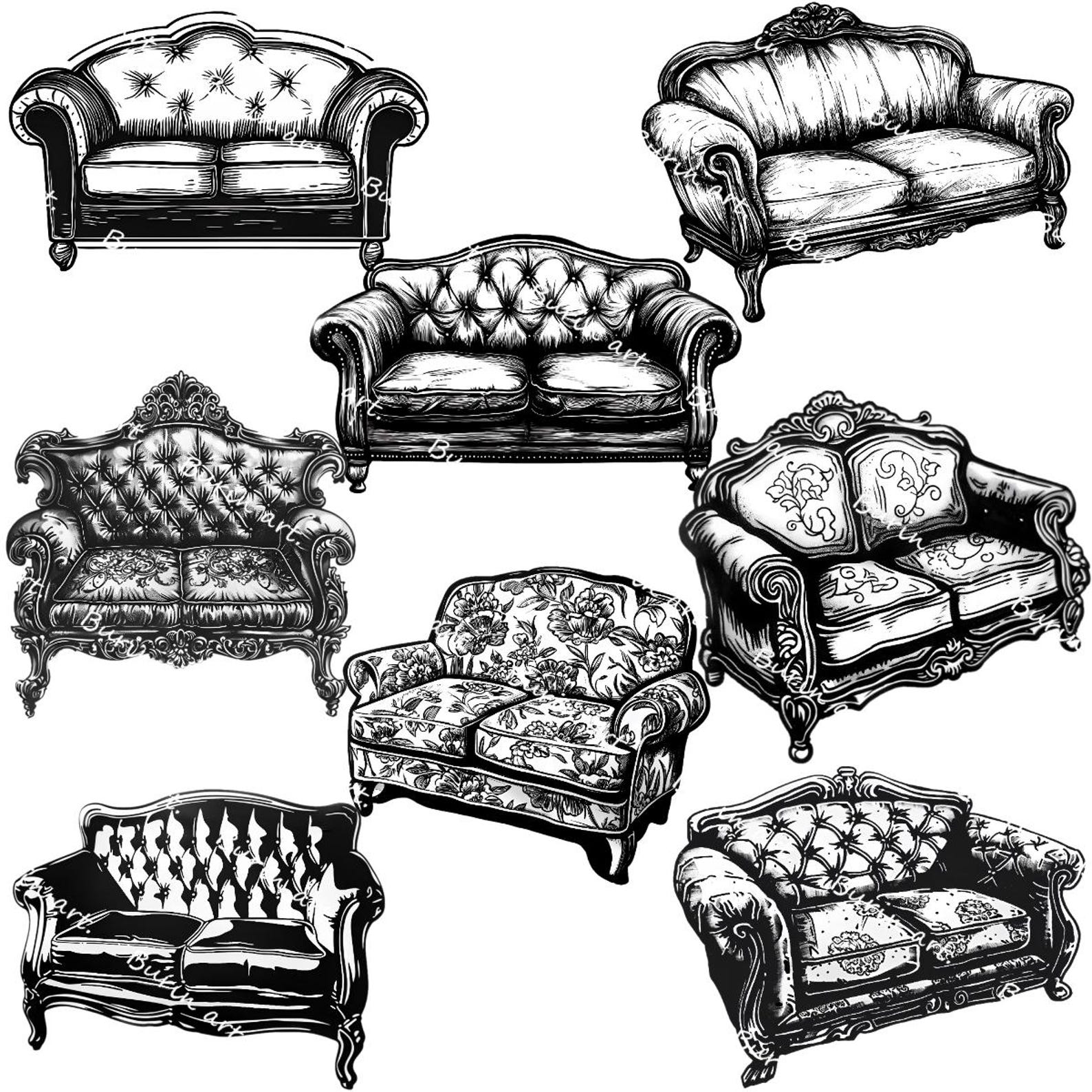 Couch, Equipment, PNG Sublimation, Digital Download, Commercial ...