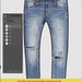 Realistic Denim Rips, PNG Separated Rips Holes Frayed Vintage Denim ...