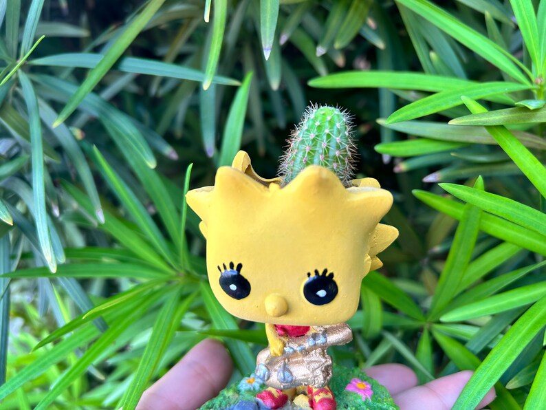Lisa Simpson Funko Pop-inspired Plant Pot Quirky Springfield Charm for ...