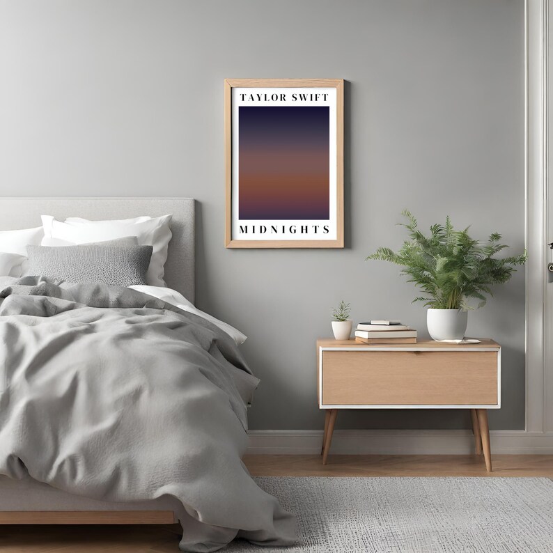 Midnights Taylor Swift Minimalist Album Cover Poster Home Wall Decor ...