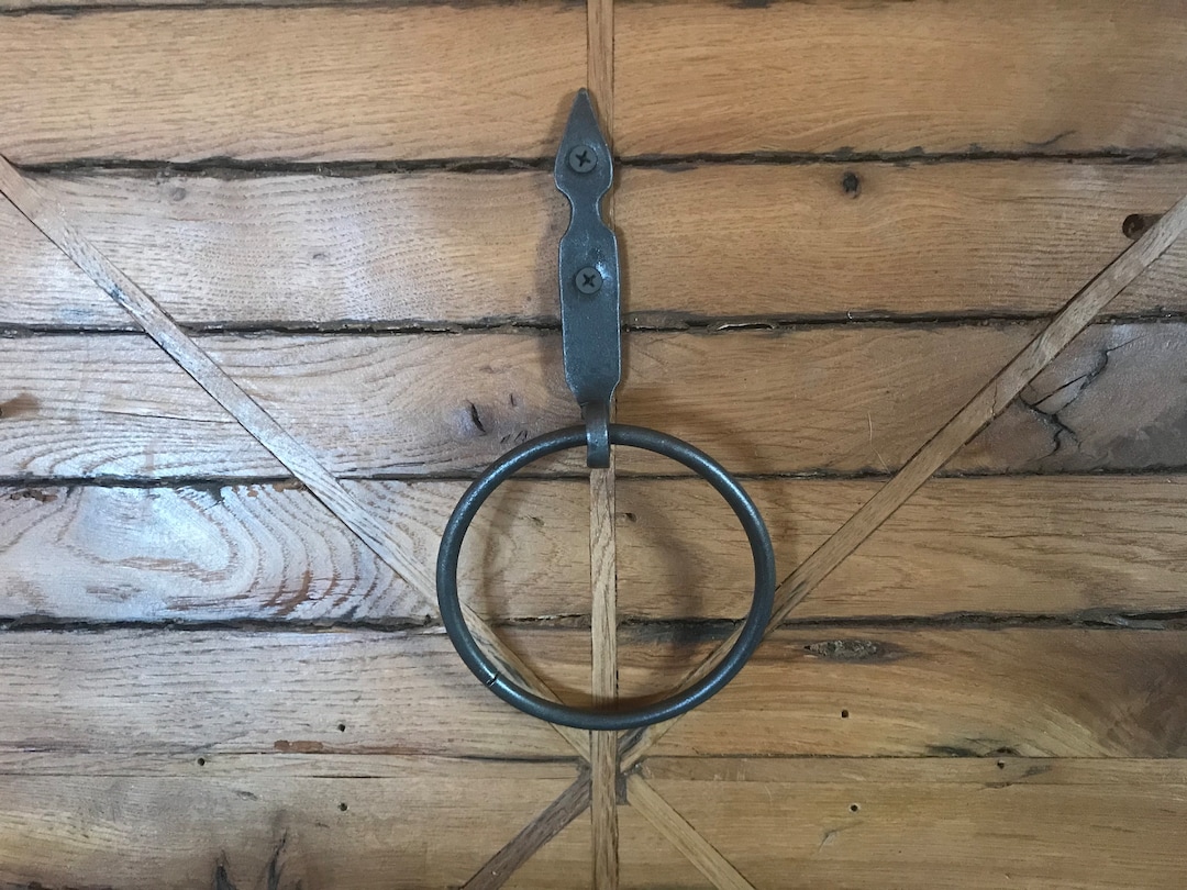 Hand Forged Wall Mounted Kitchen and Bathroom Hand Towel Holder - Etsy
