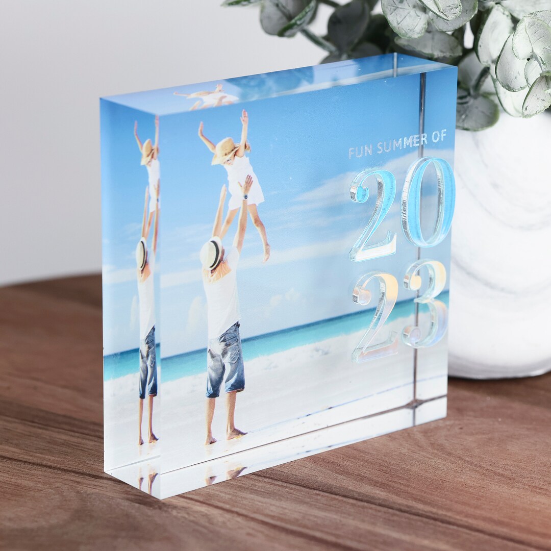 4X4 Custom Photo Block Gift, 3D Letters/numbers and Personalized ...