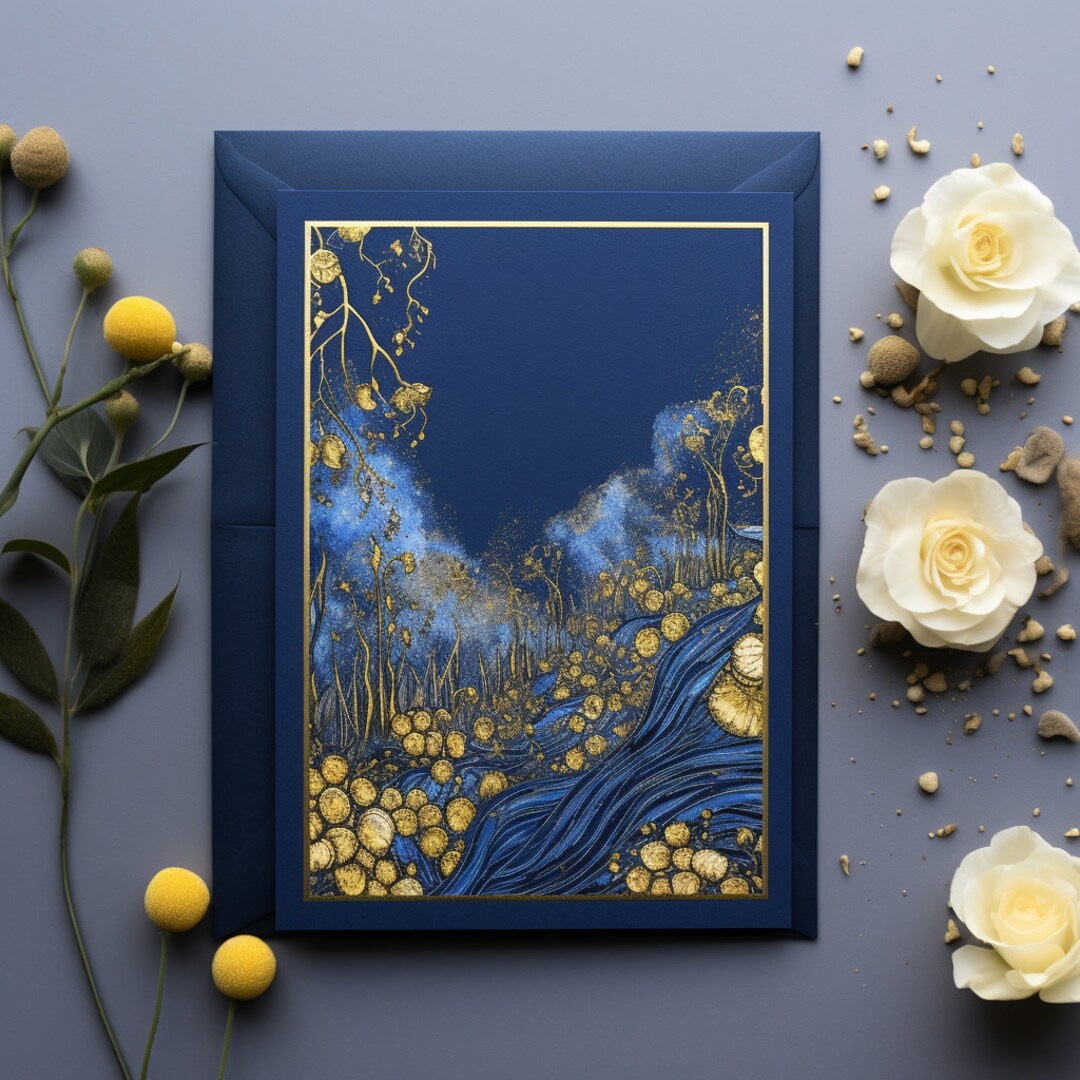 Van Gogh-inspired Invitations, Custom Invitations, Wedding, Art, Art ...
