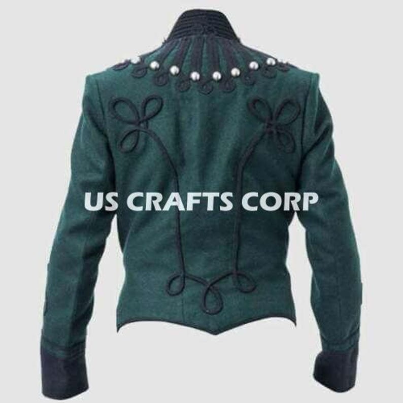 Green Military Hussar Jacket Napoleonic Uniforms Napoleonic British ...