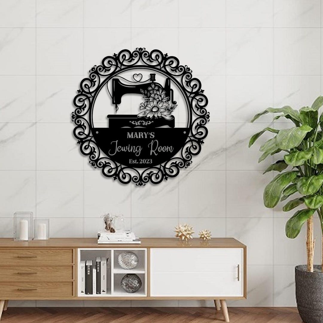 Custom Sewing Room Sign, Personalized Sign, Sewing Sign. Metal Sewing ...