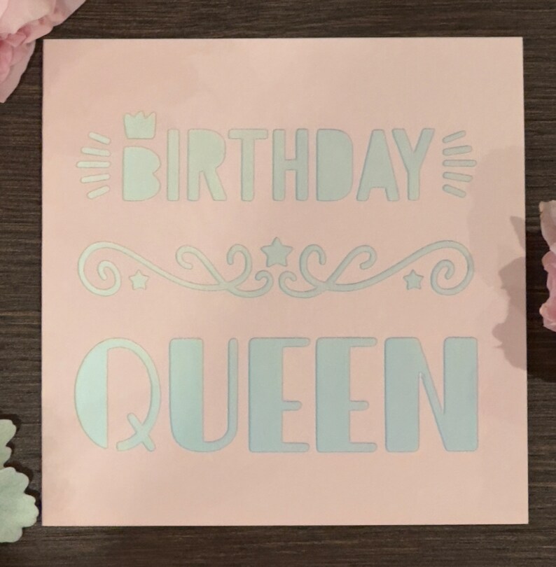 Birthday Queen Card - Etsy