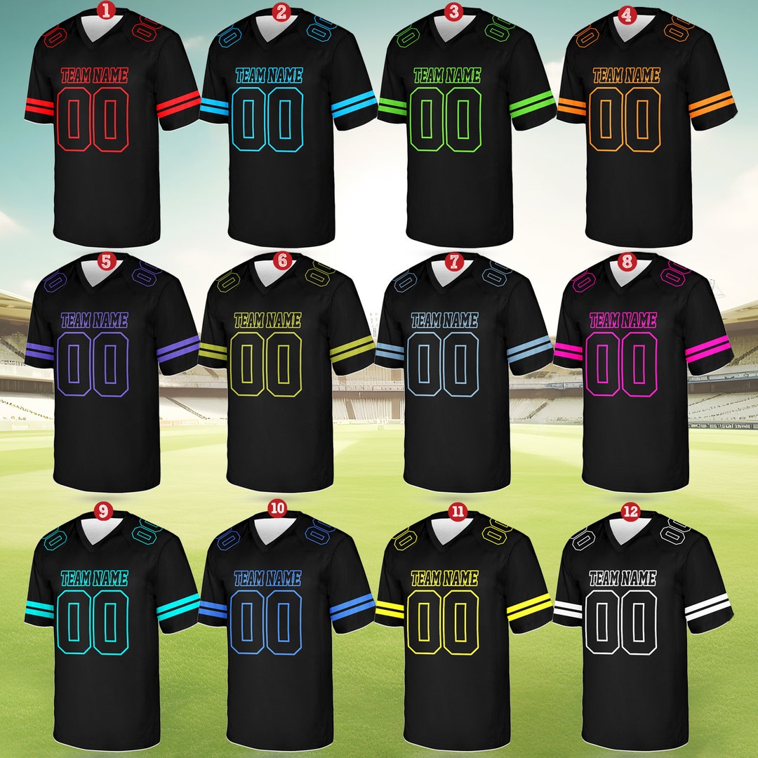 Custom Football Jersey Team Name and Number, Personalized Football ...