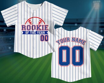 Baseball Players Card Rookie of the Year Trading Card First Birthday ...