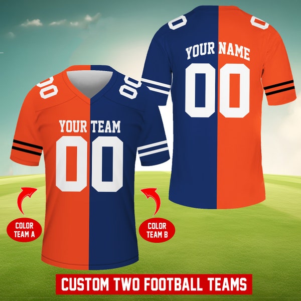 2 Team Split Jersey - Etsy