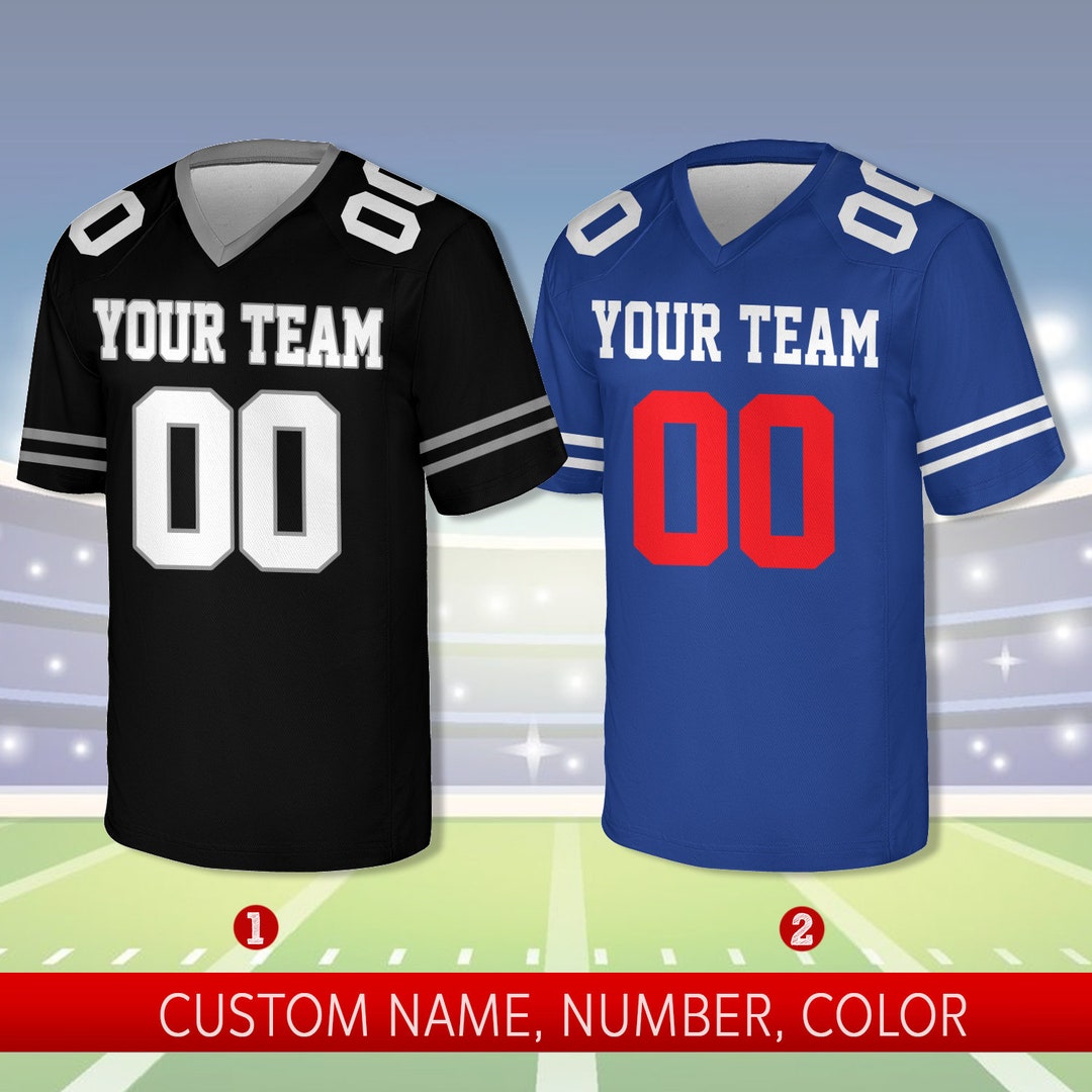 Custom Football Jersey Team Name and Number, Personalized Football ...