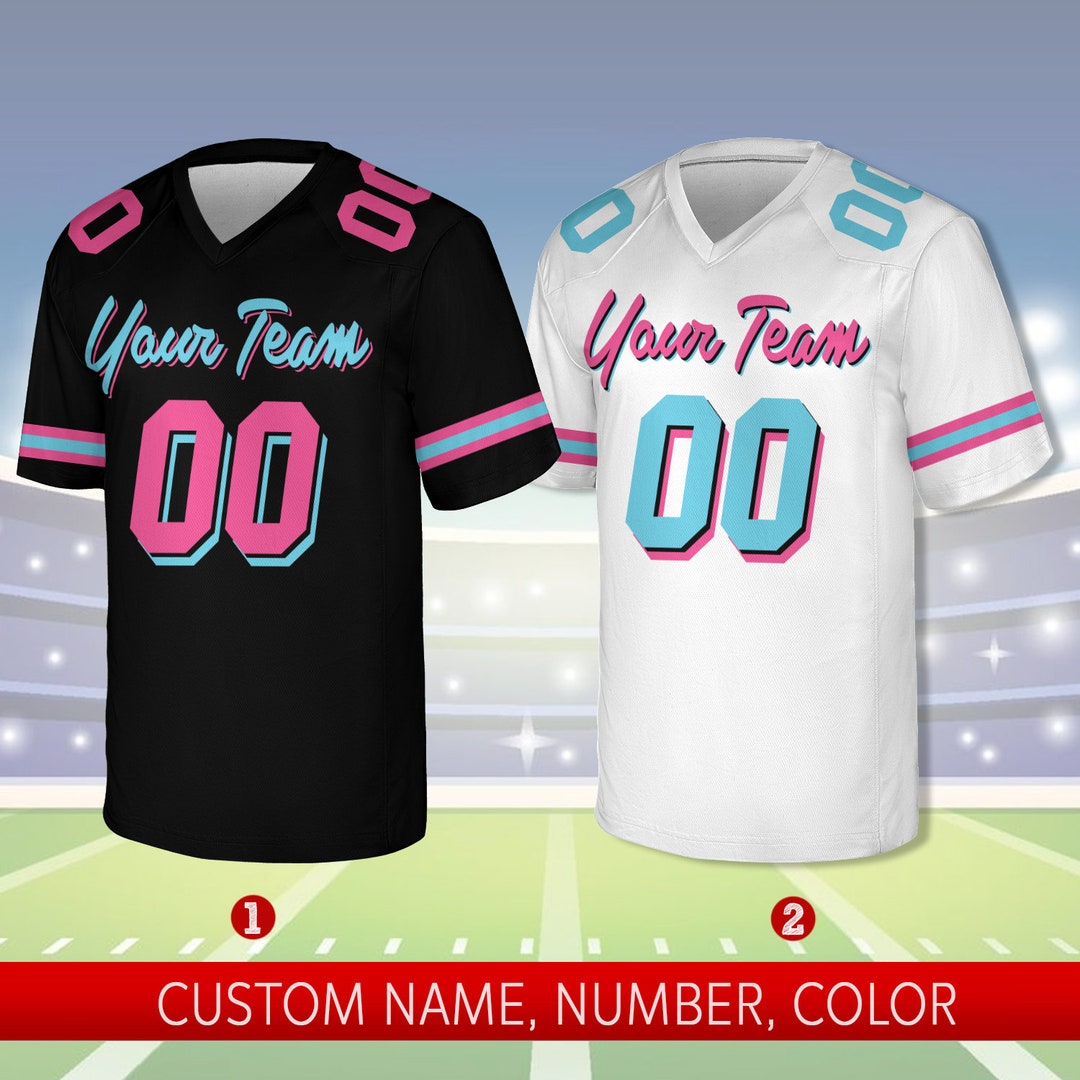 Custom Football Jersey Team Name and Number, Personalized Football ...
