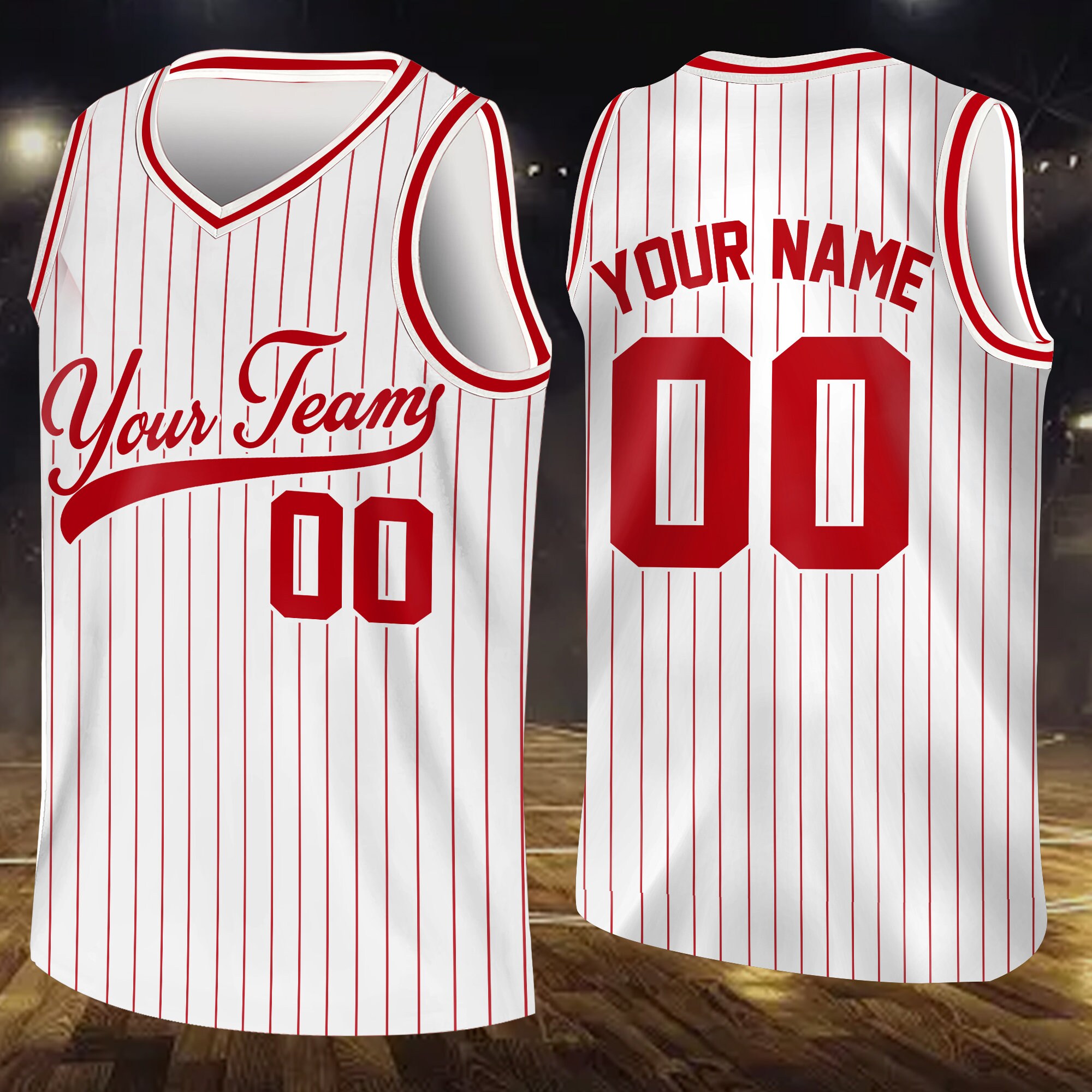 Personalized Basketball Jersey Team Name & Number, Custom Basketball ...