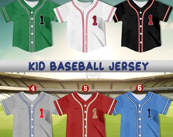 Personalized Team Name and Number Baseball Jersey, Custom Name Baseball ...