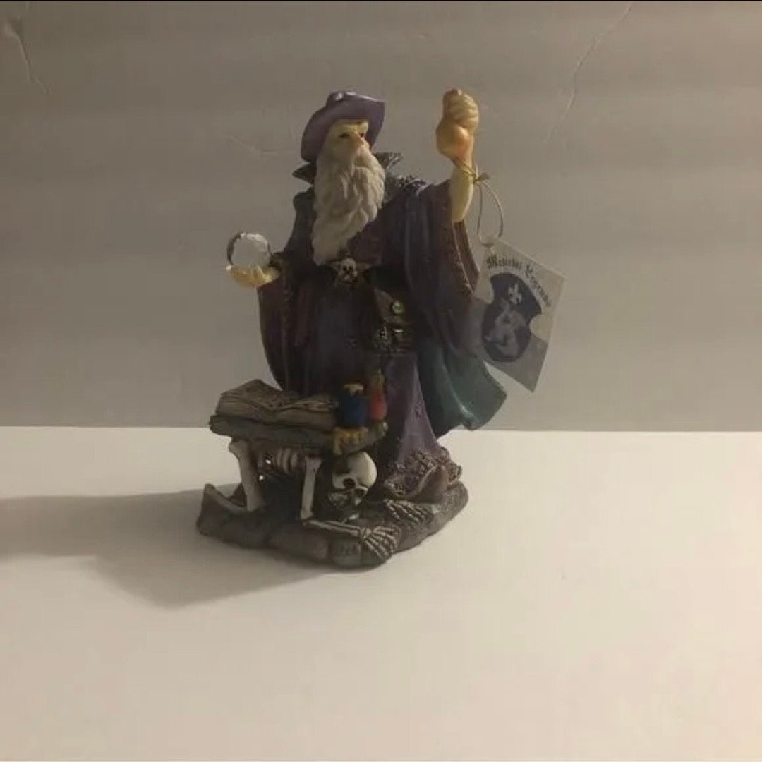 Medieval Legends Small Merlin Wizard Statue - Etsy