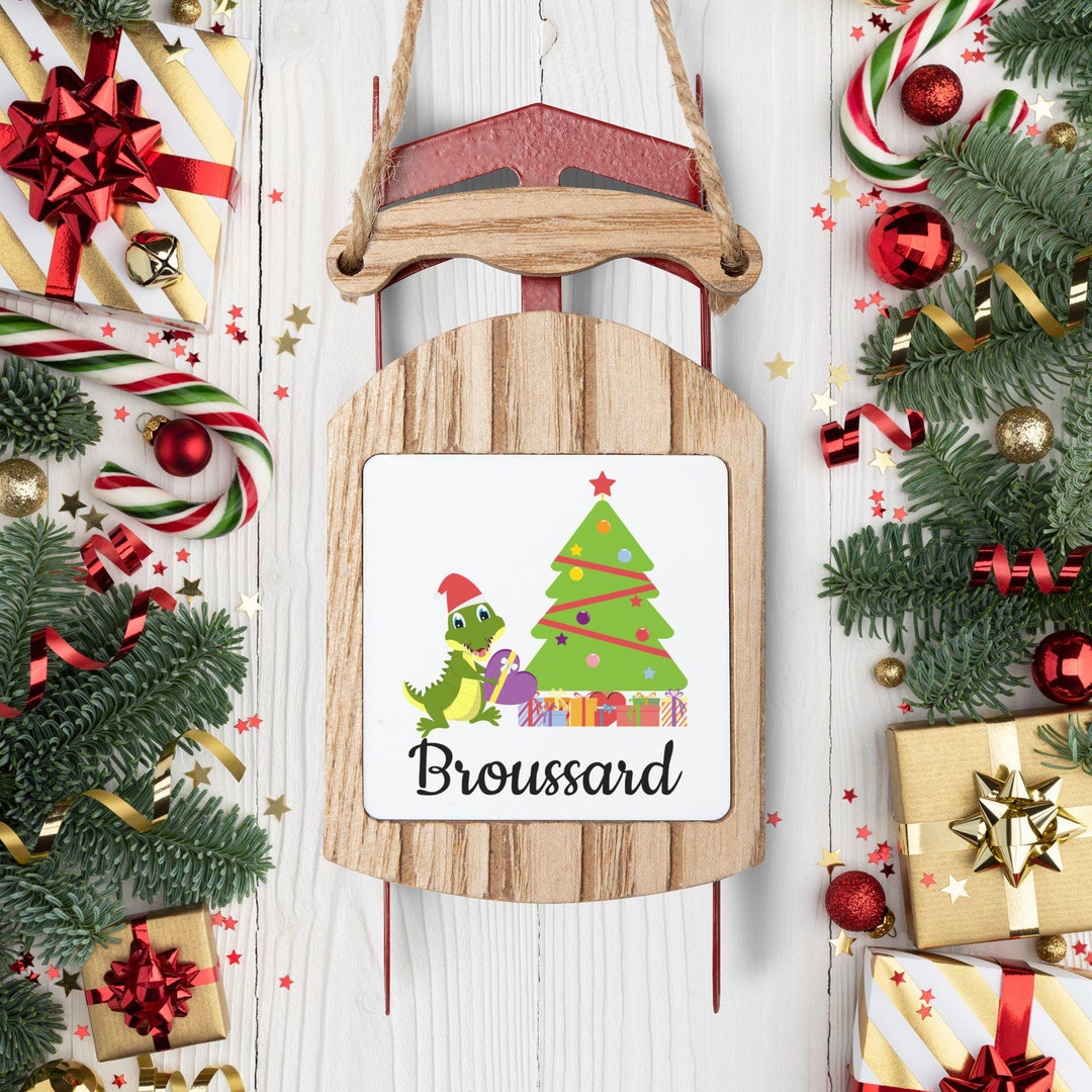 Alligator Christmas Sled Christmas Ornament for Christmas Tree ...