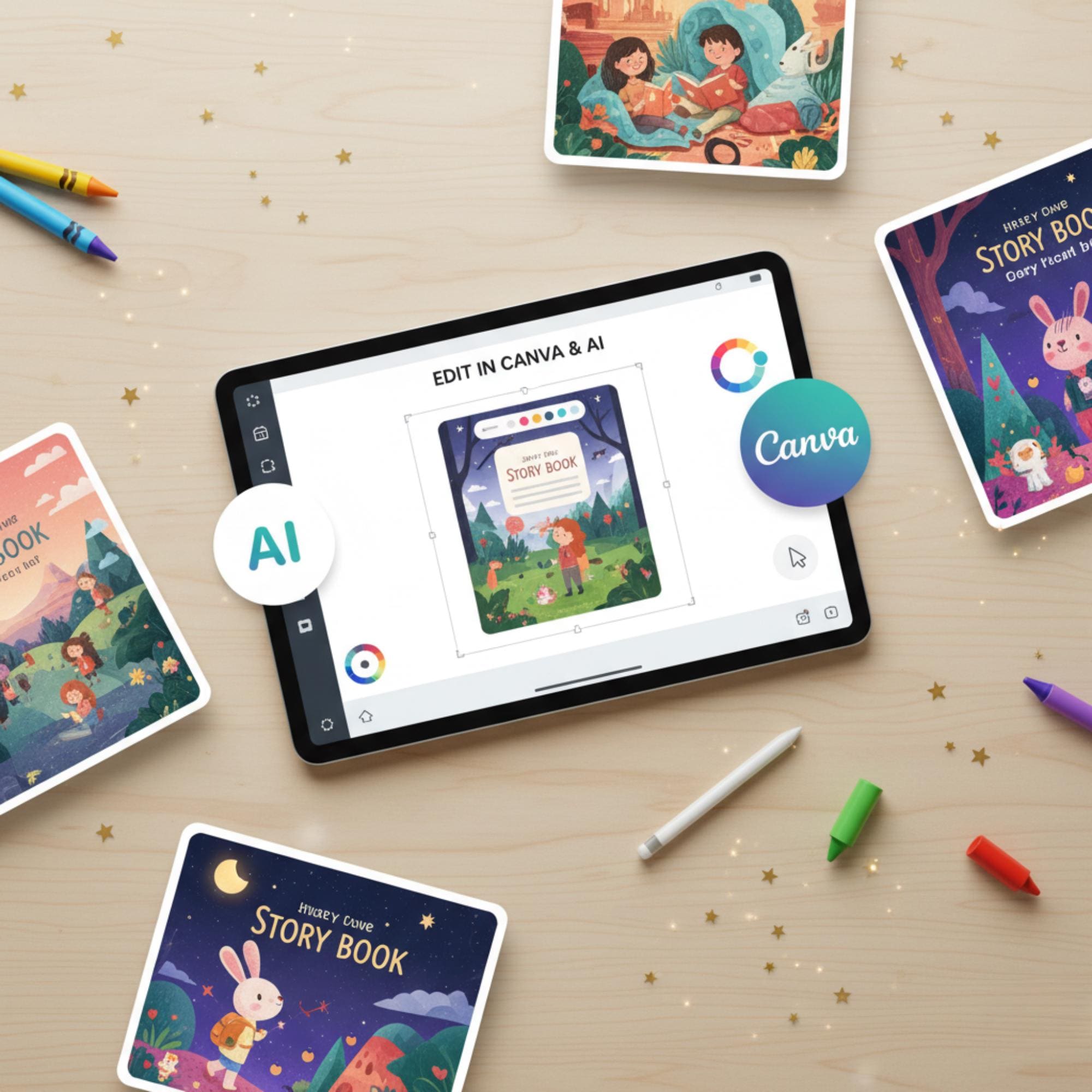 1200+ Kids Interactive Storybook Bundle | Editable KDP Interior (ai ...