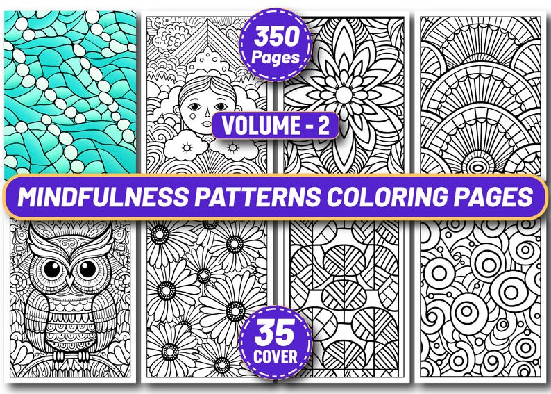 3315+ Adult Coloring Pages Mega Bundle | Mandalas, Mindful & Geometric ...