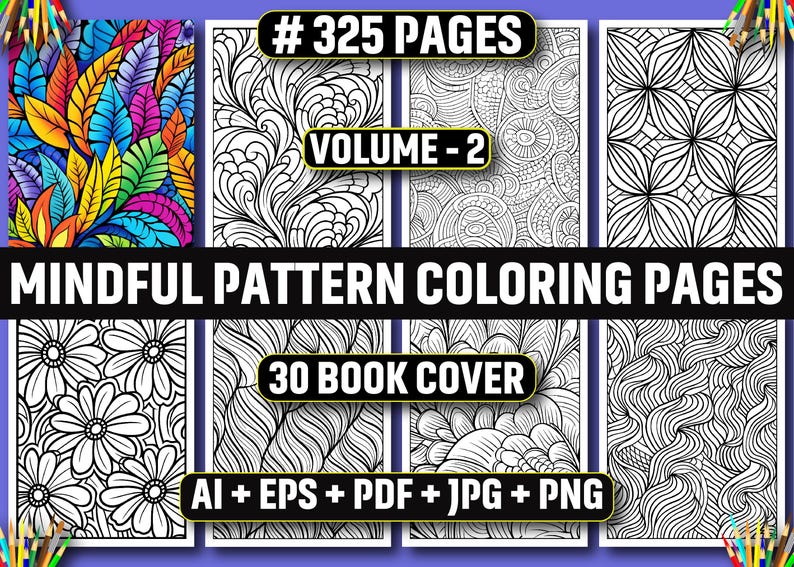 3315+ Adult Coloring Pages Mega Bundle | Mandalas, Mindful & Geometric ...