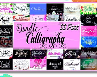 Awesome Font Bundle, Display Font, Cricut Font, Vintage Font, Baby Font, Retro Font - Etsy