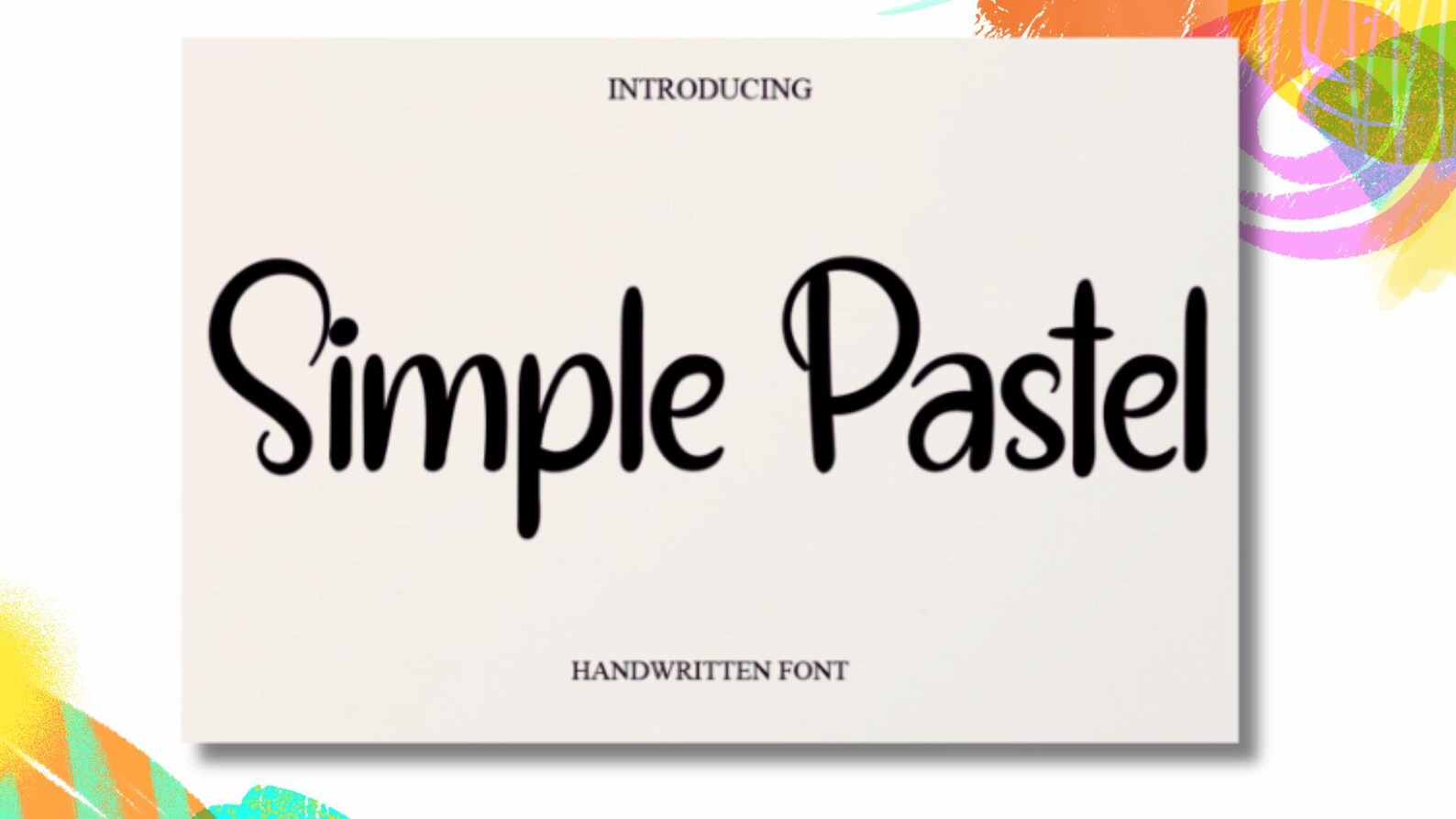 Simple Pastel Font, Handwritten Font, Modern Font, Casual Font, Brush ...