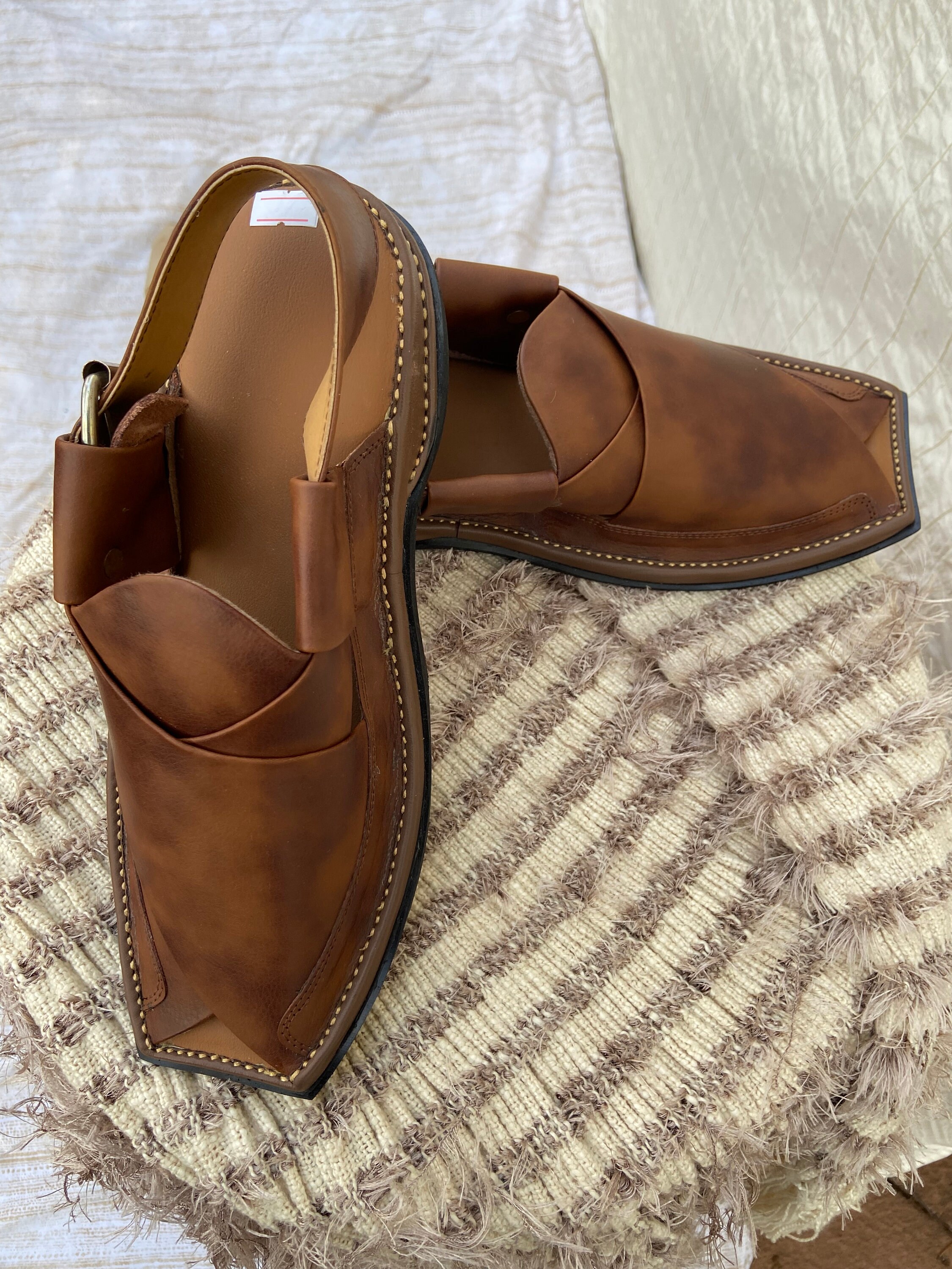 Hand Made Traditional Style Peshawari Leather Sandal (kaptan Style ...