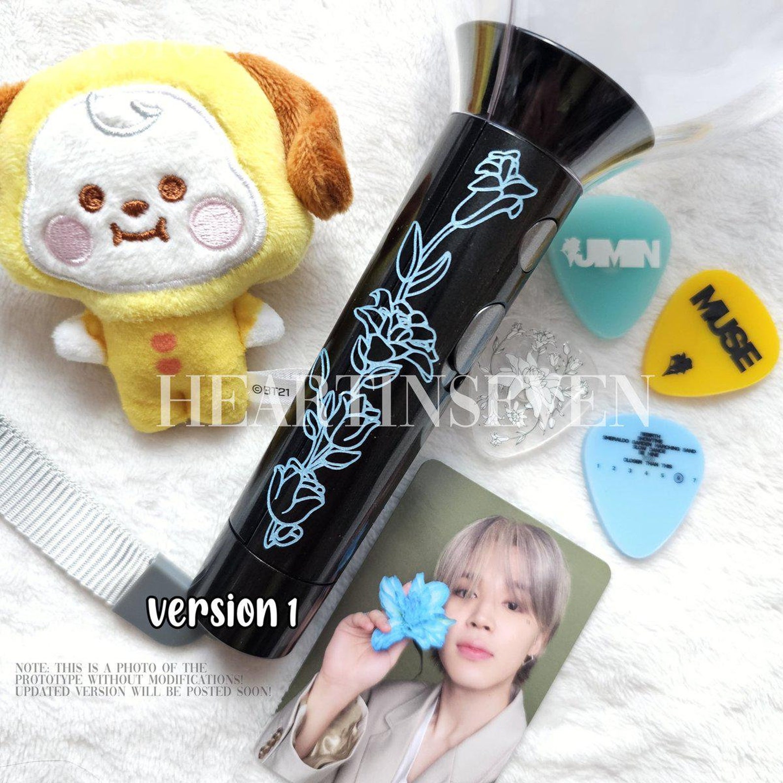 BTS Jimin MUSE Smeraldo Flower Army Bomb Decals - Etsy