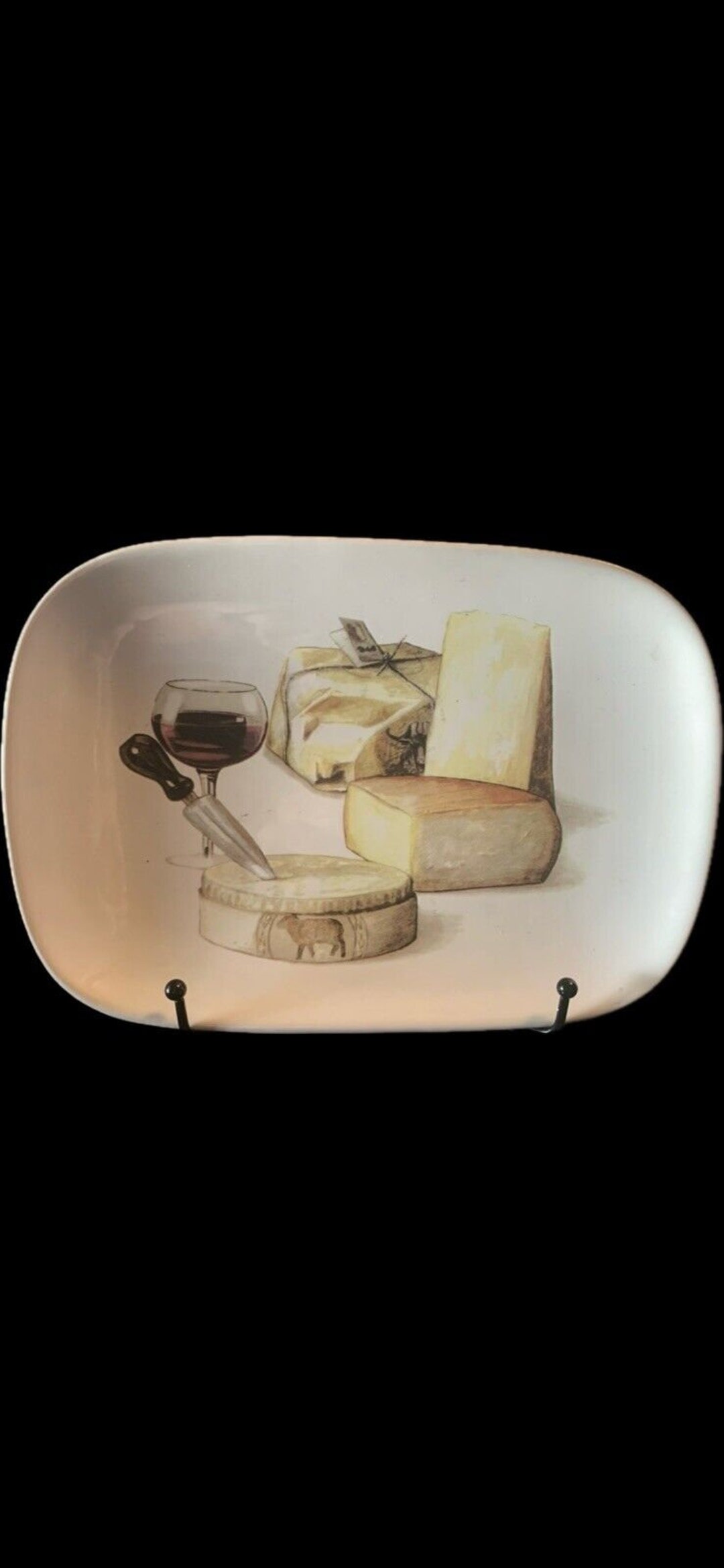 CERAMISIA Serving Tray Plate Cheese Platter ITALY 6.75 X 9.5 - Etsy