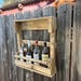 Alcohol Rack | Bar Shelf | Whiskey Shelf | Alcohol Shelf | Pallet Wood ...