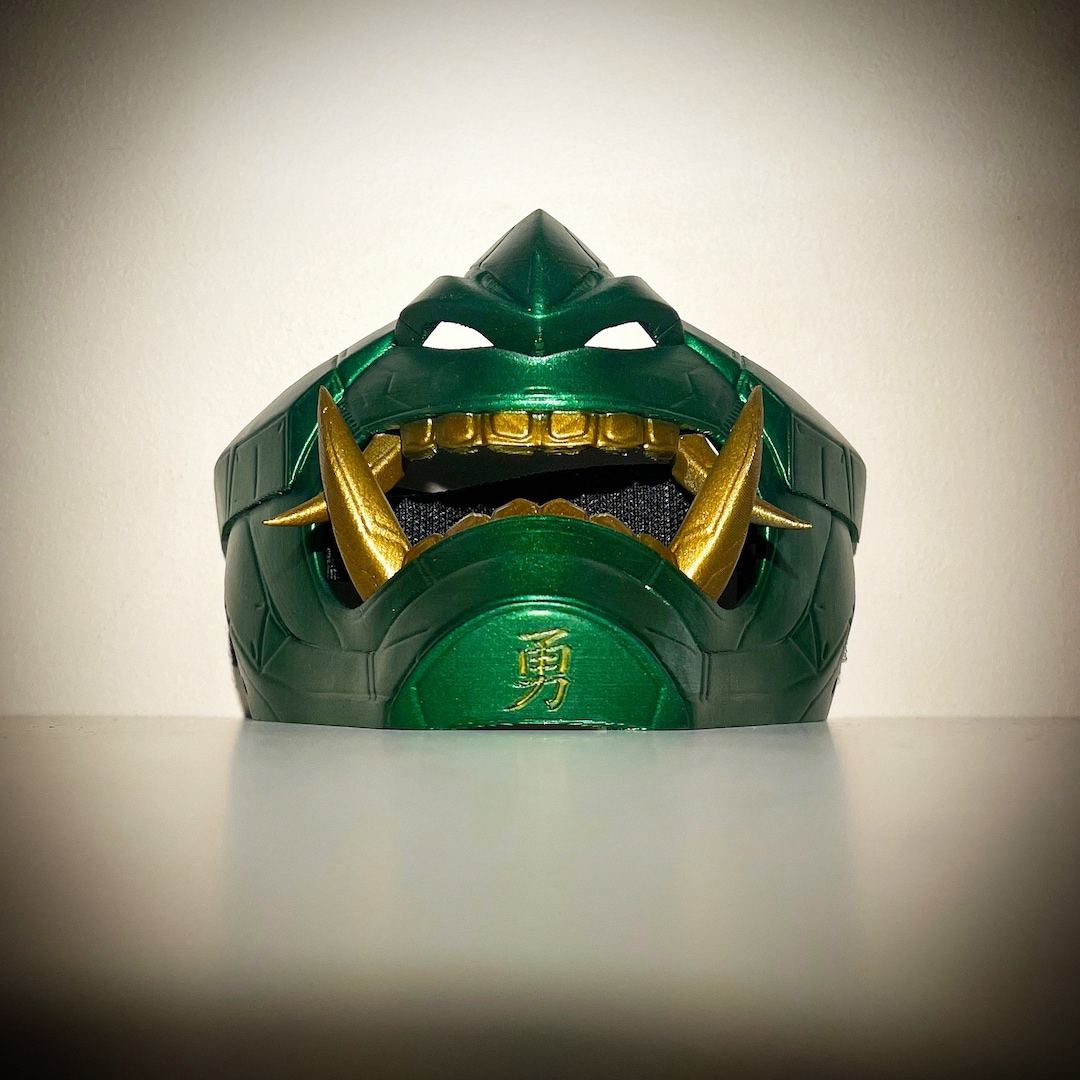 Oni Cyber Punk Cosplay Samurai/japanese Half Mask (courage Kanji) - Etsy