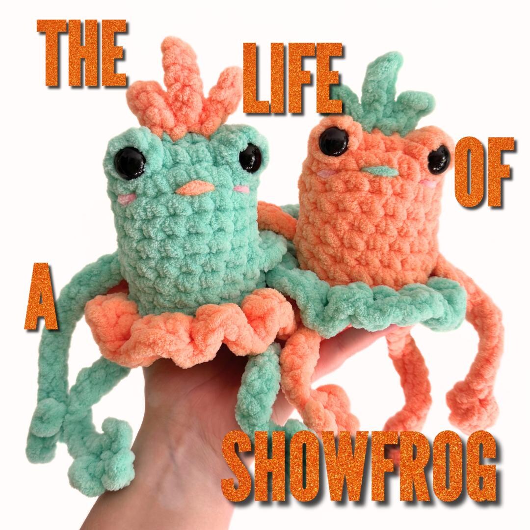 Showgirl Leggy Froggy – Crochet Frog Plush Inspired by Taylor Swift - Etsy