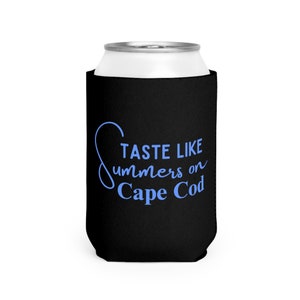 Taste Like Summers on Cape Cod Cooler Koozie Sleeve Blue Font - Etsy