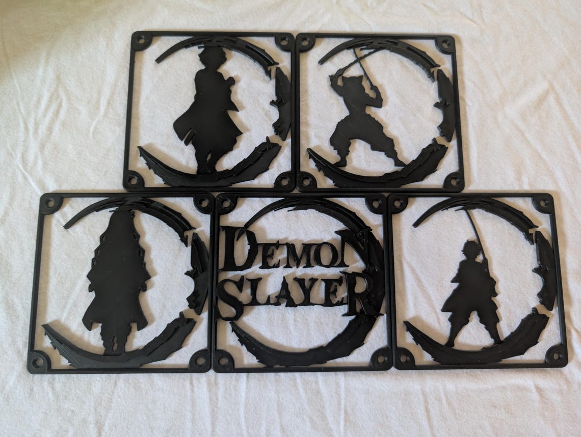 Customized 120mm Fan Cover | Demon Slayer | Anime | Tanjiro | Zenitsu ...