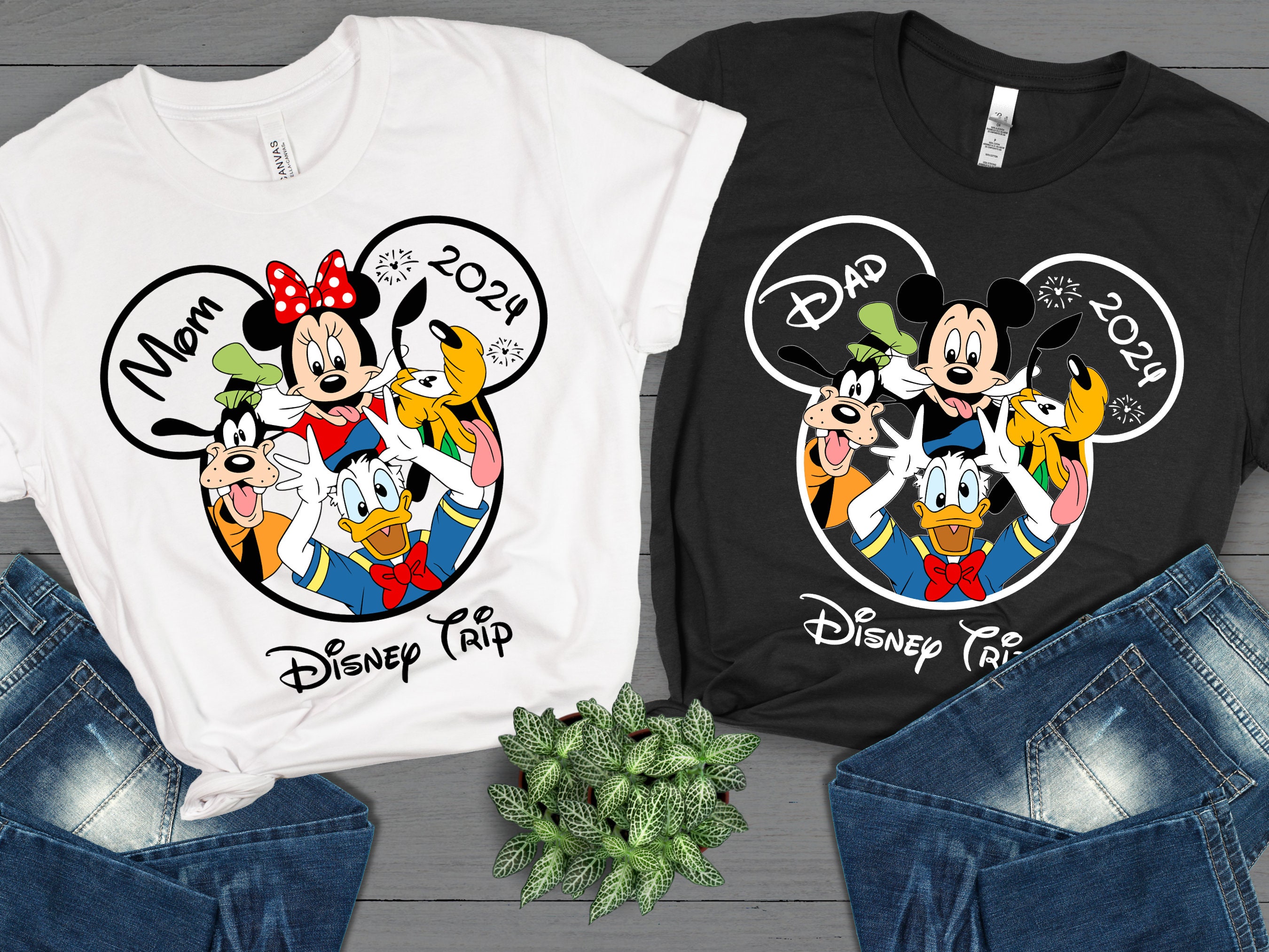 Custom Disney Matching Shirts, Disney 2024 Vacation Shirt, Disneyworld ...