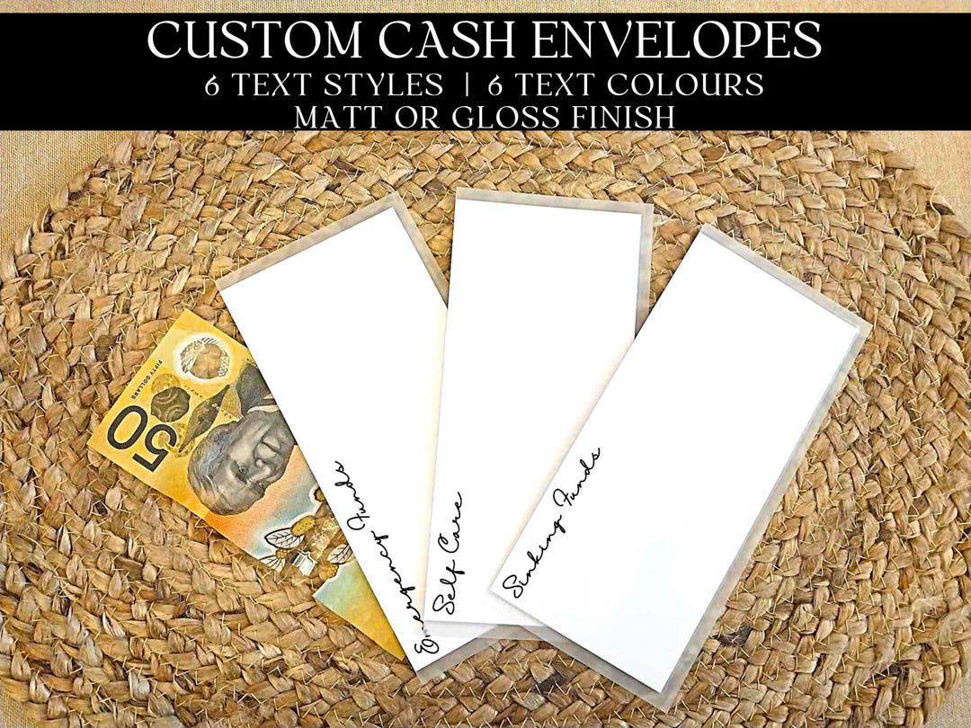 Personalized Cash Envelopes | Budget Wallet | Cash Wallet | Customized ...