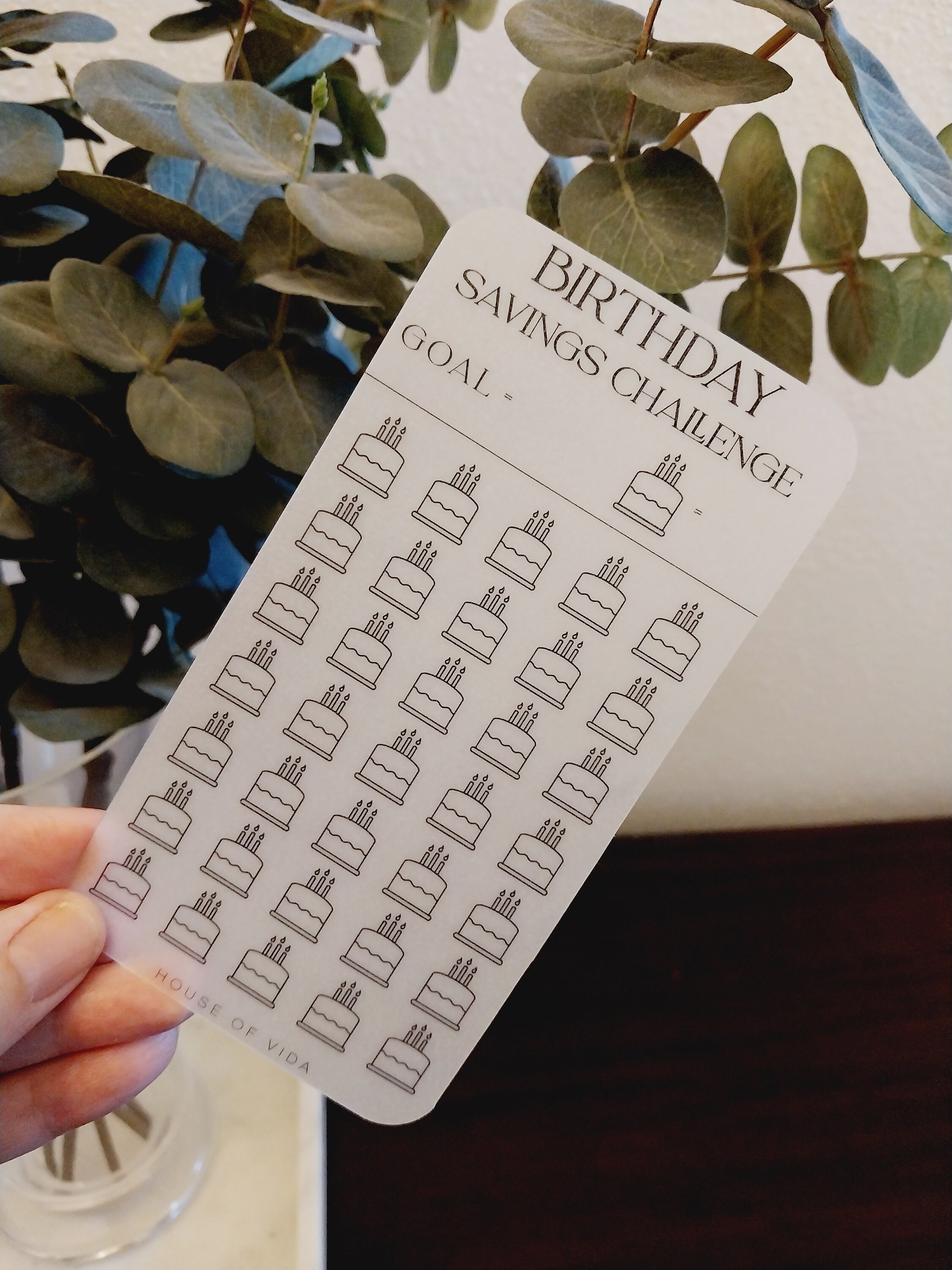 Matt Vellum Savings Challenge Tracker Card & Wallet Value Pack ...