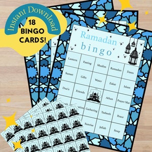 Ramadan Bingo Game – Printable Eid Family Activity (digital Download ...